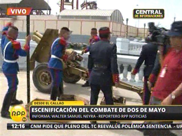 Escenifican por primera vez Combate del 2 de Mayo en el Callao | RPP ...