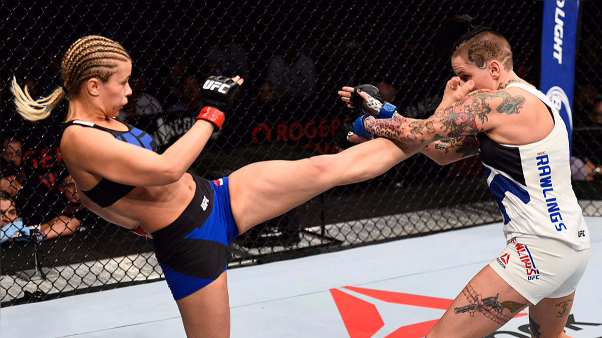 UFC: Paige vanZant noqueó a su rival con impresionante patada voladora ...
