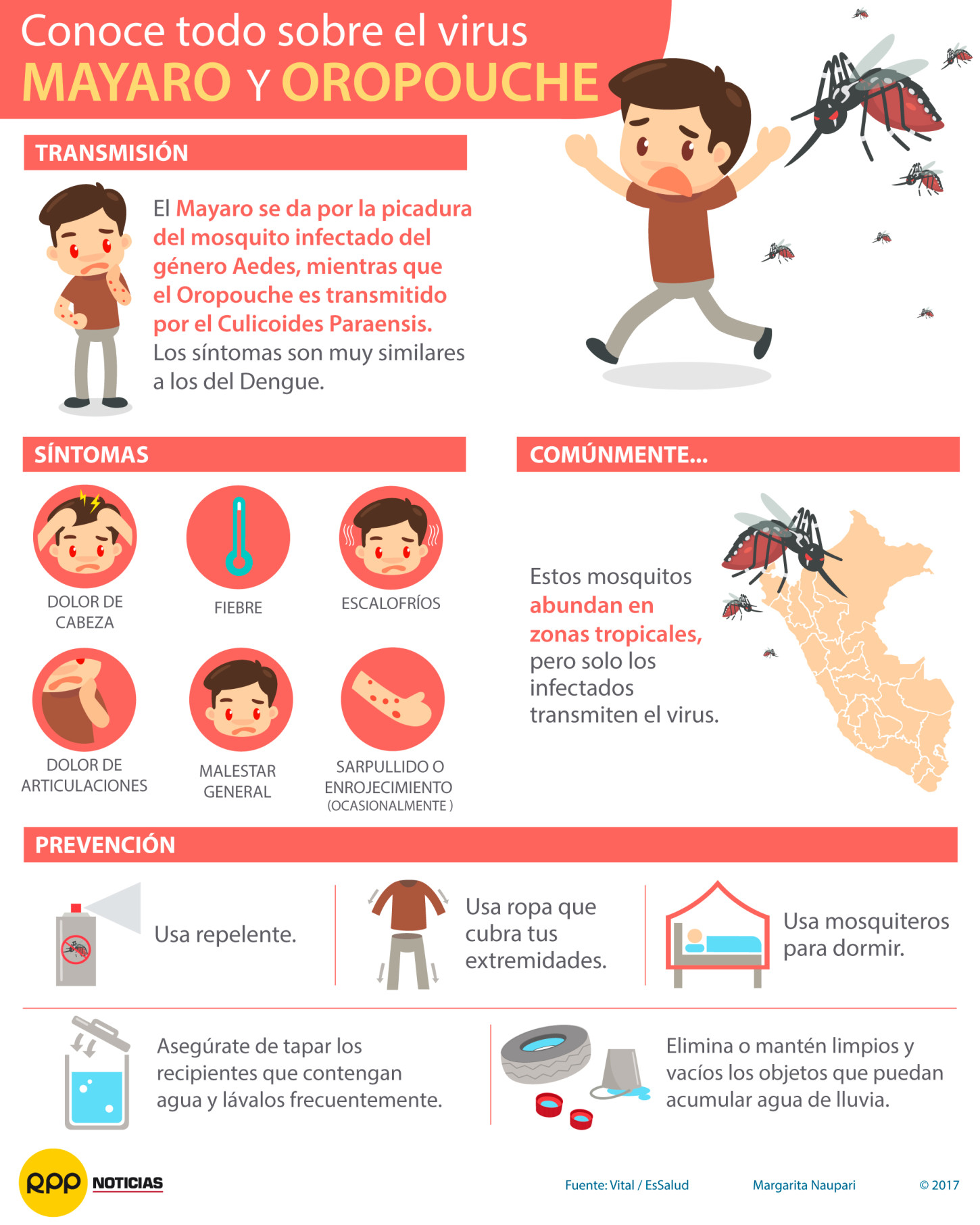 Fiebre mayaro y oropouche pueden confundirse con el dengue | RPP Noticias